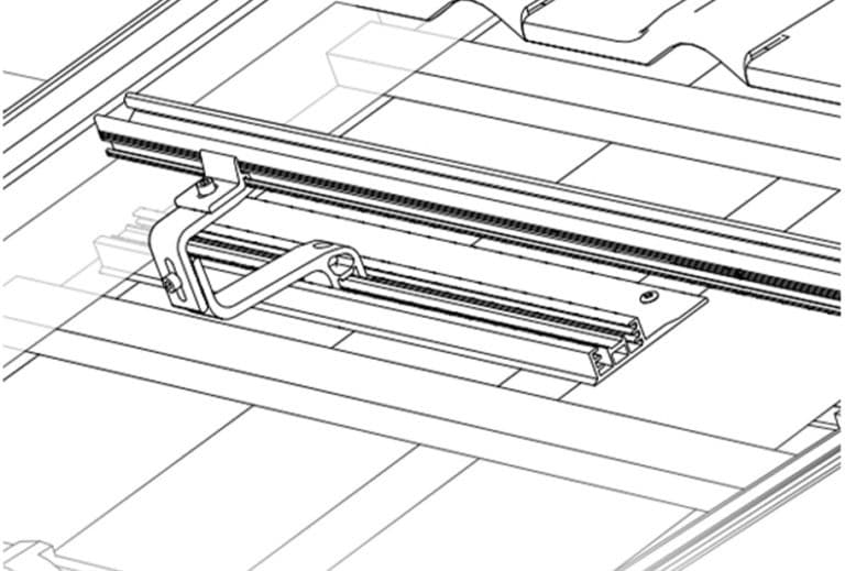Installation of the SingleRail with CrossHook 3S in pictures - K2 Systems