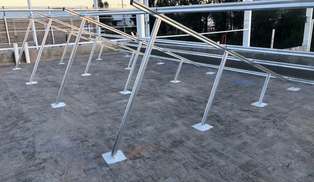 CrossRail Tilt Up Multi Row System - K2 Systems