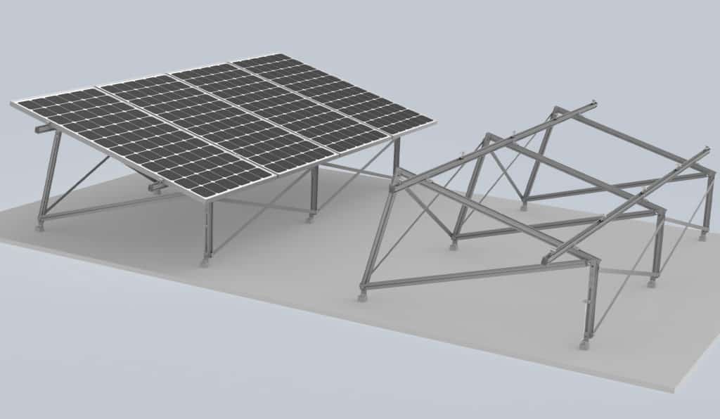 Sistema CrossRail Tilt Up Multi Raised - K2 Systems