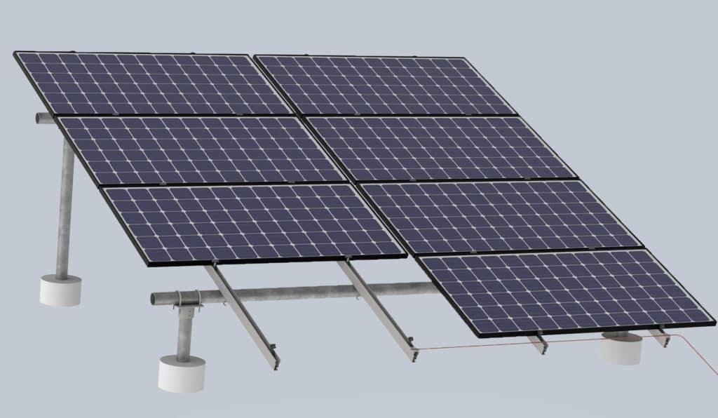 CrossRail Ground Mount System - K2 Systems