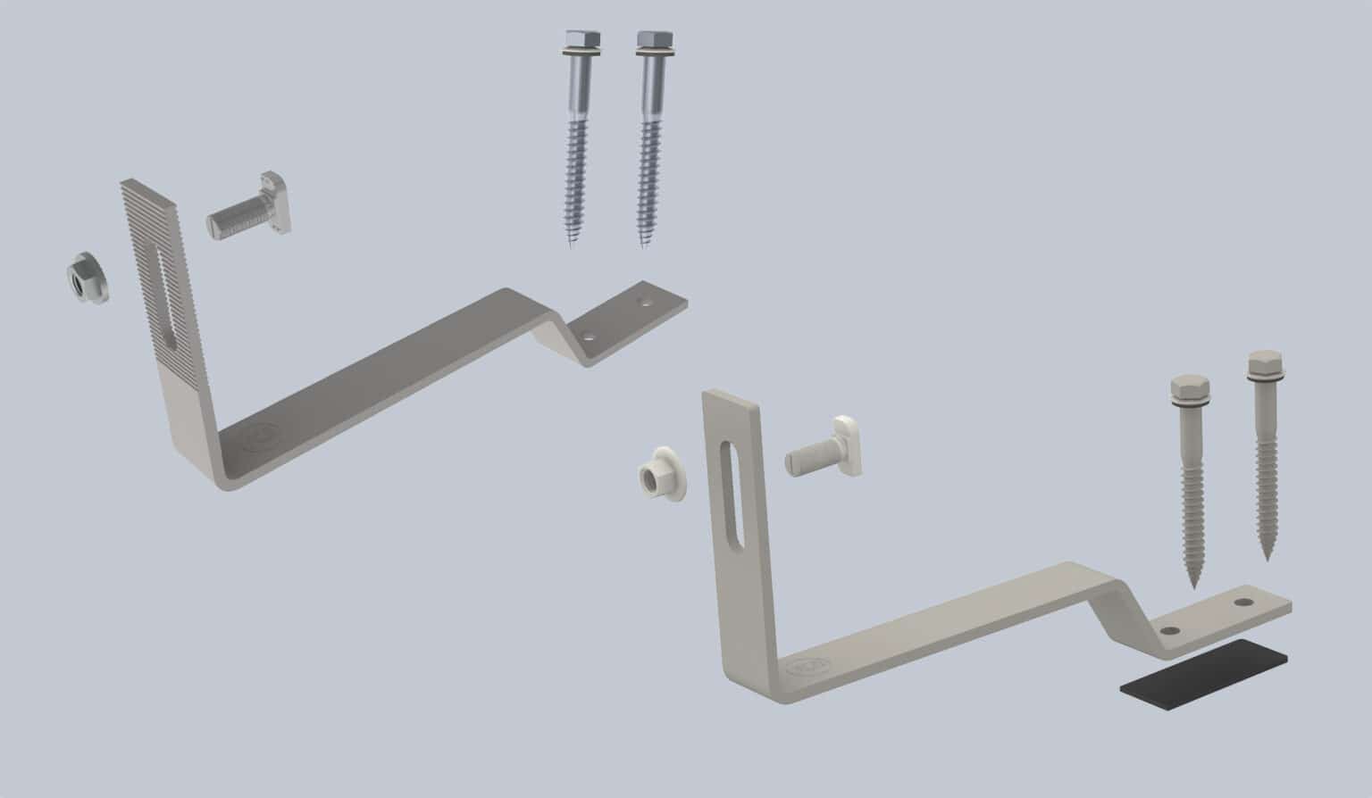 Flat Tile Hook X, Kit - K2 Systems