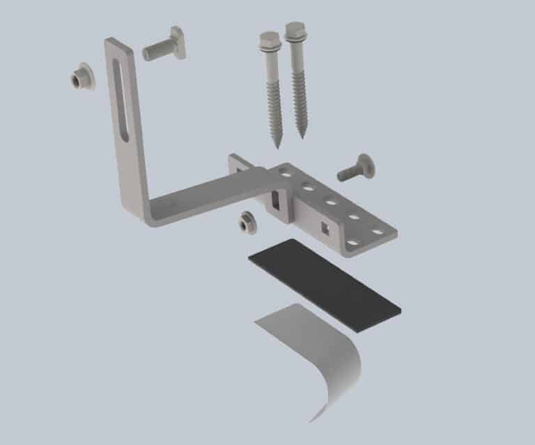 Universal Standard Hook +2, 5.5" Base, Kit - K2 Systems