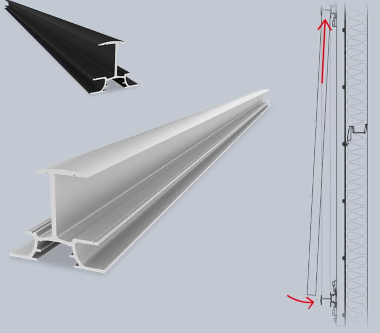 K2 WallPV CarrierRail - K2 Systems